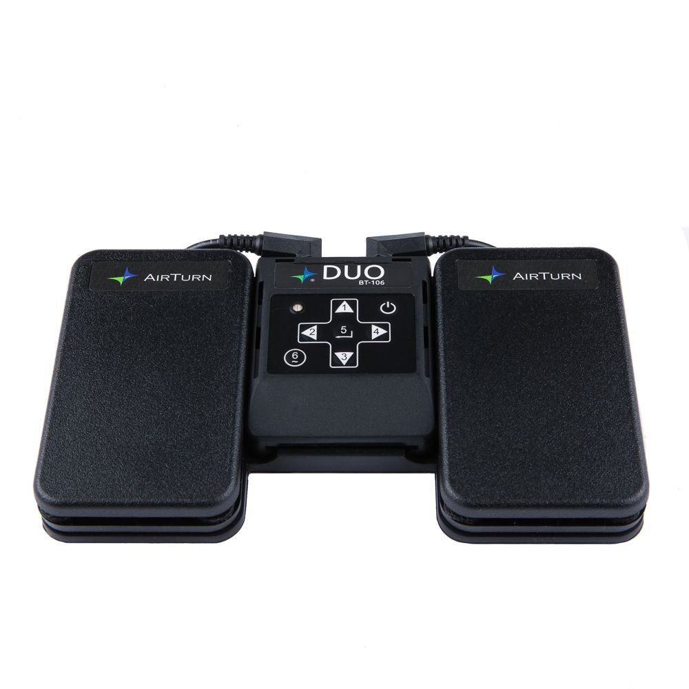 Airturn DUAL WIRELESS PEDAL CONTROLLER WITH BLUETOOTH REMOTE