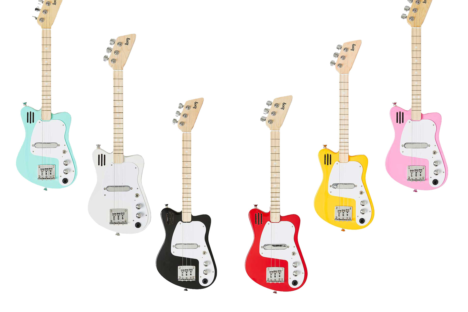 Loog Mini 3-String Electric Guitar w/ Built-in Amp - For Toddlers and Kids