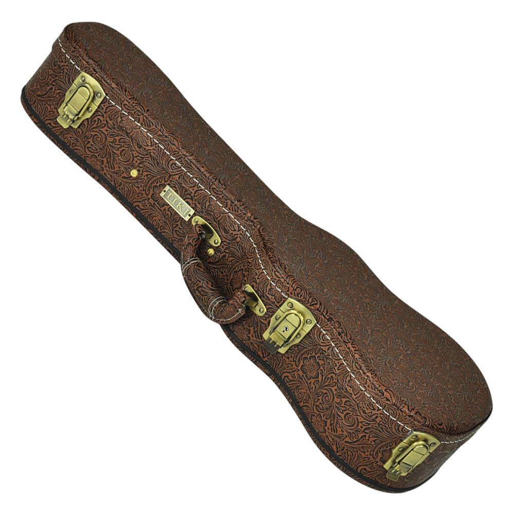 Tiki Deluxe Brown Paisley Baritone Ukulele Hard Case Sydney afterpay Australia