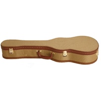 Tiki Deluxe Brown Paisley Soprano Ukulele Hard Case (Paisley Brown)